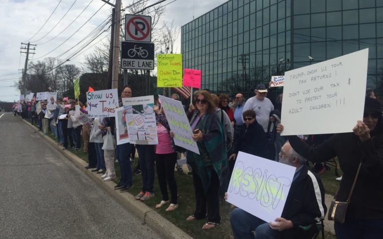 Protesters Rally Across Long Island & Country To Demand Trump Release ...