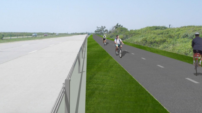 Work Starts To Extend Ocean Parkway Bike Path From Tobay to Captree