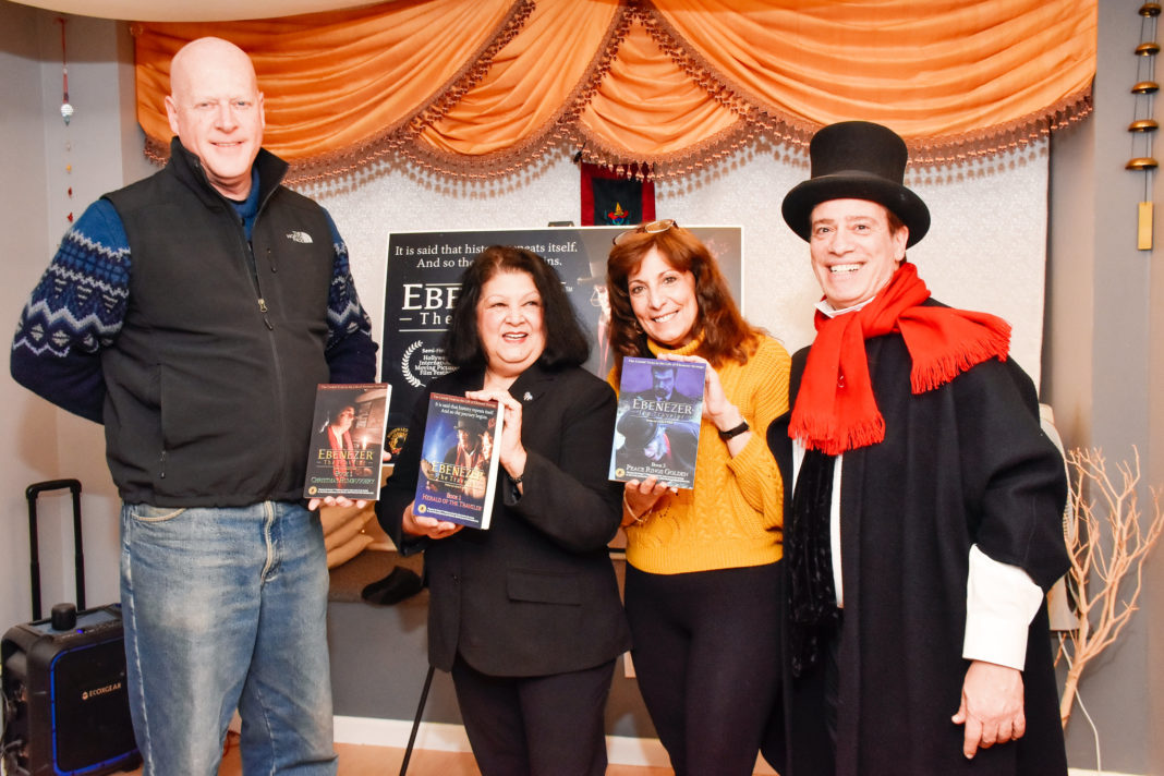 Ebenezer the Traveler Star Visits East Northport Book Club