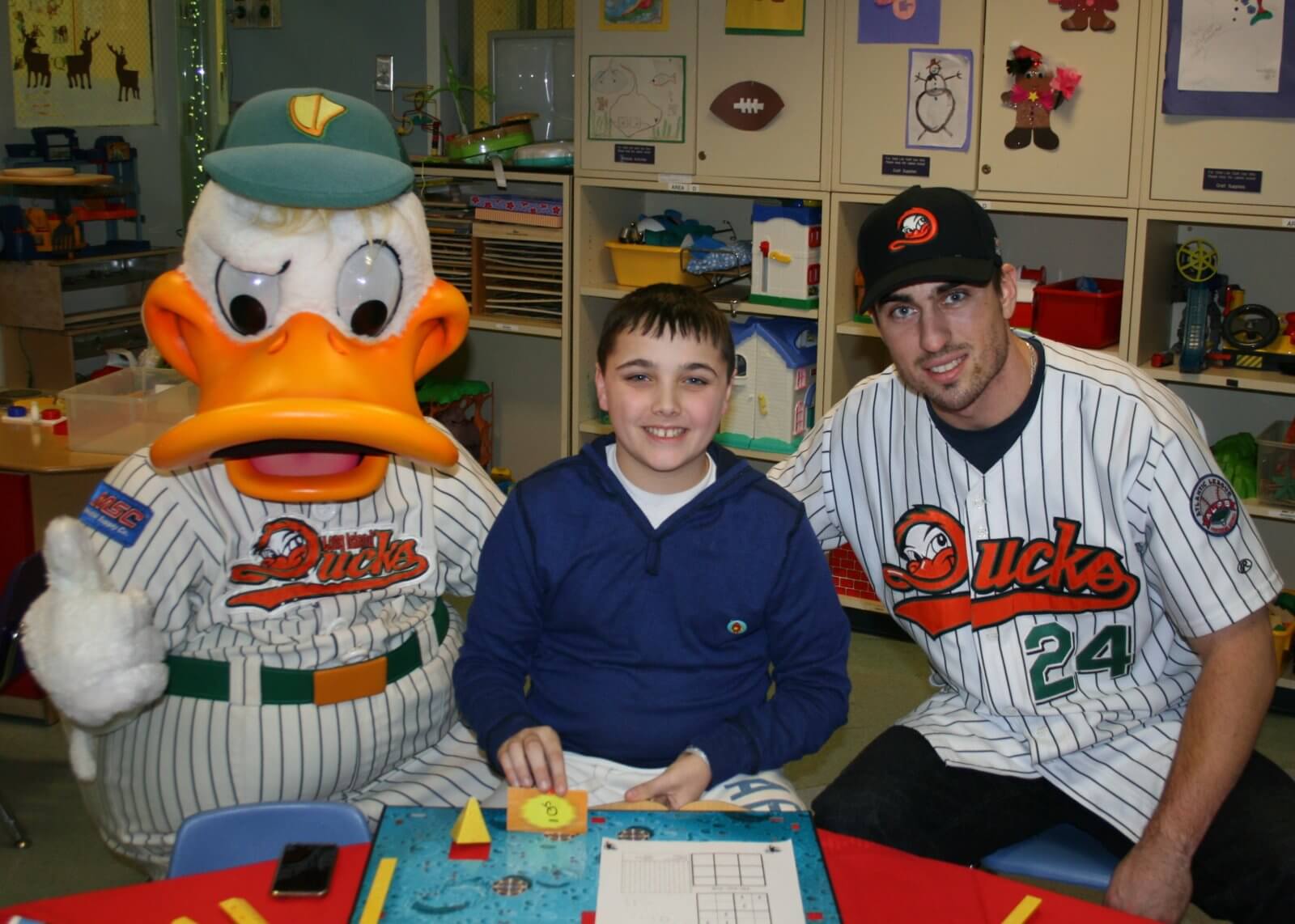 Long Island Ducks Visit Hospitals for Valentine’s Day