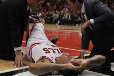 Derrick Rose ACL Knee Injury (Video)