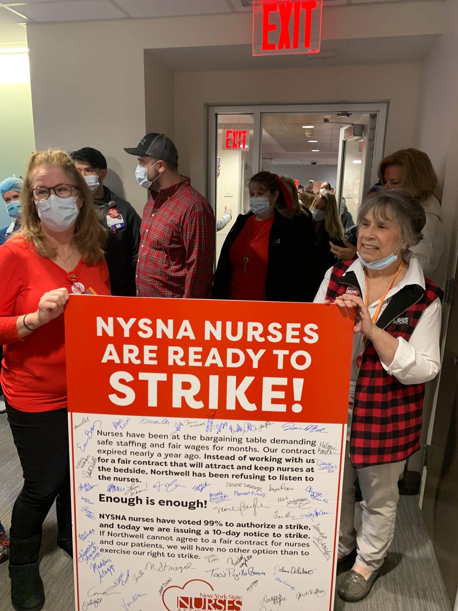 South Shore University Hospital Nurses Prepare to Strike Feb. 27