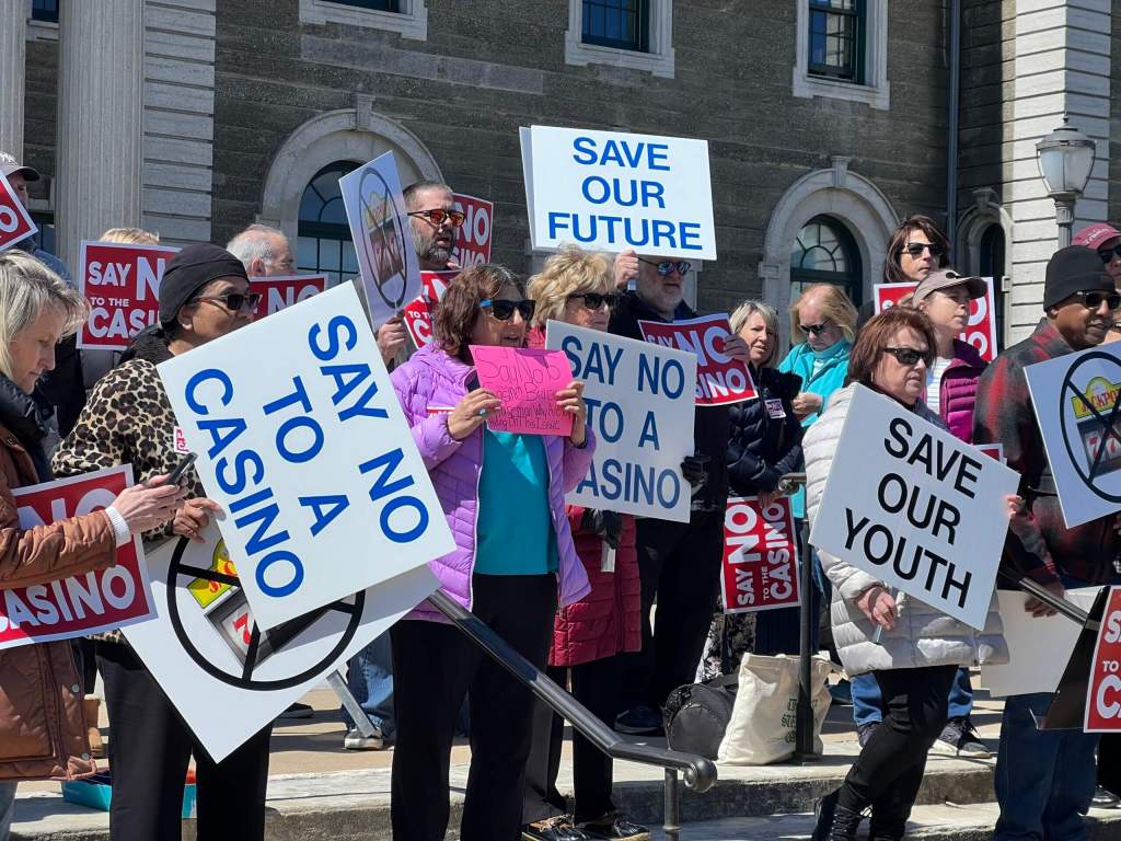 Village Officials Join Residents in Protest of Nassau Casino Proposal