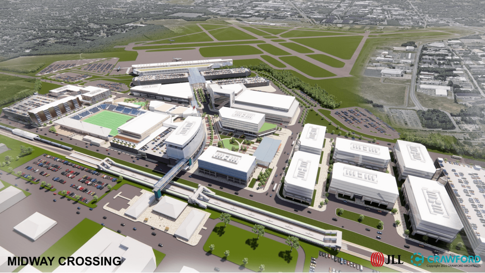 Midway Crossing Project Would Offer ‘Train-to-Plane Connectivity ...