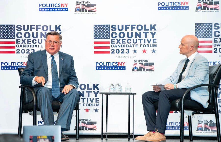 Dave Calone, Ed Romaine Pitch Policies at Suffolk County Executive ...