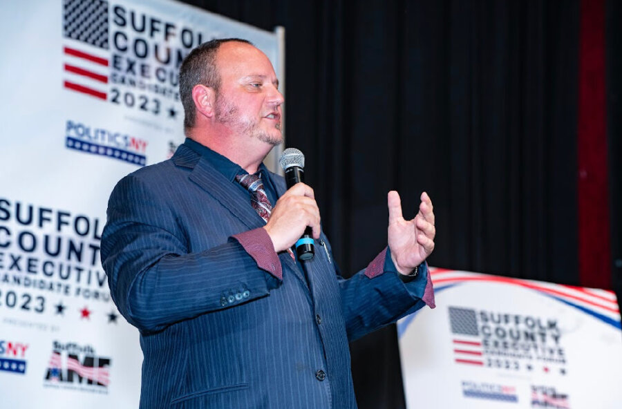 Dave Calone, Ed Romaine Pitch Policies at Suffolk County Executive ...