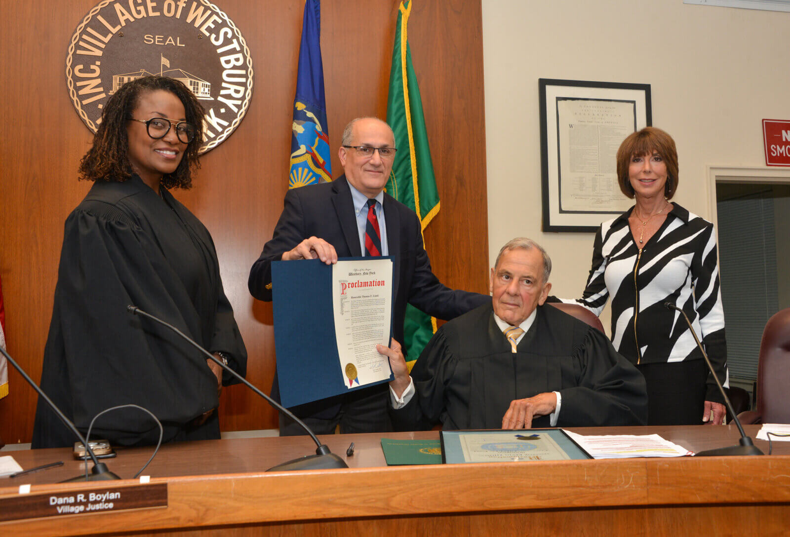 Accolades for Retiring Westbury Village Judge Thomas Liotti