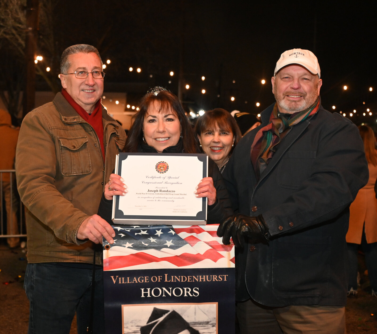Huge Crowds at the Village of Lindenhurst New Year’s Eve 2024 Ball Drop