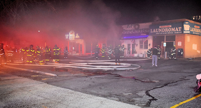 Firefighters Tested at Carman Avenue Store Fire