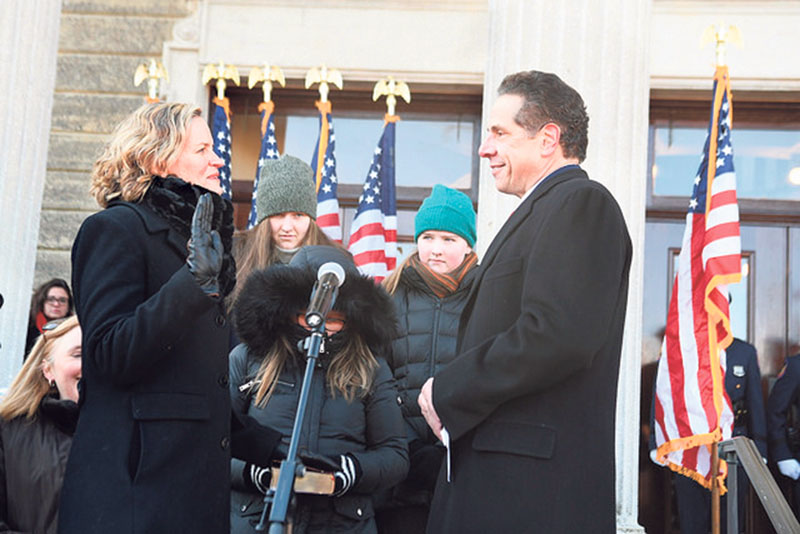 Laura Curran Takes Oath Of Office