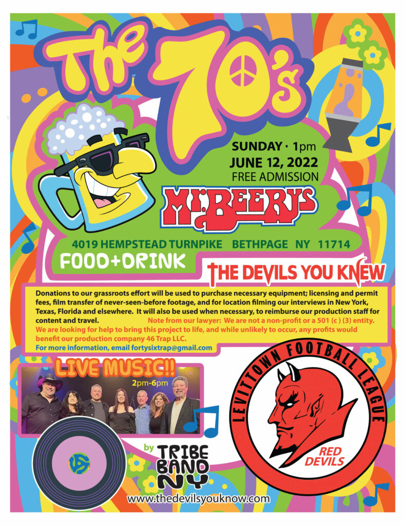 Levittown Red Devils Documentary Project Fundraiser