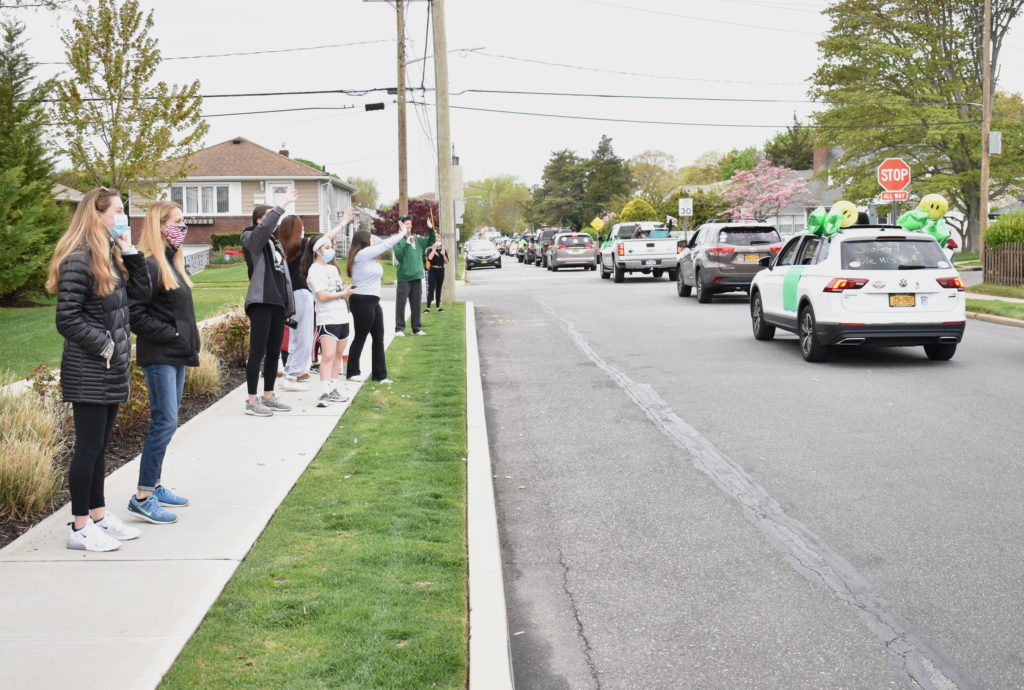 Car Parade Uplifts Seaford High School Students And Teachers