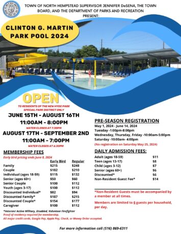 Clinton G. Martin Park pool opening for summer 2024