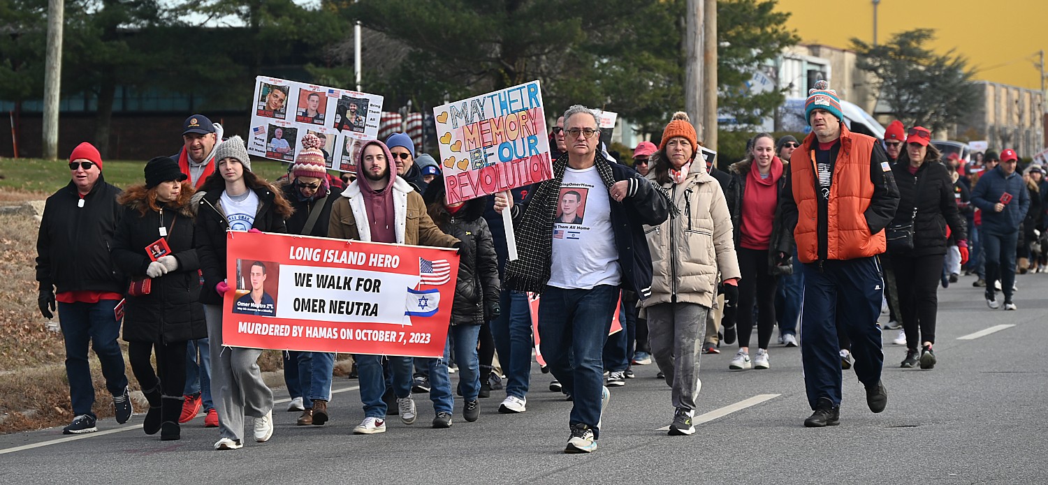 Hundreds attend walk in Plainview in honor of Omer Neutra