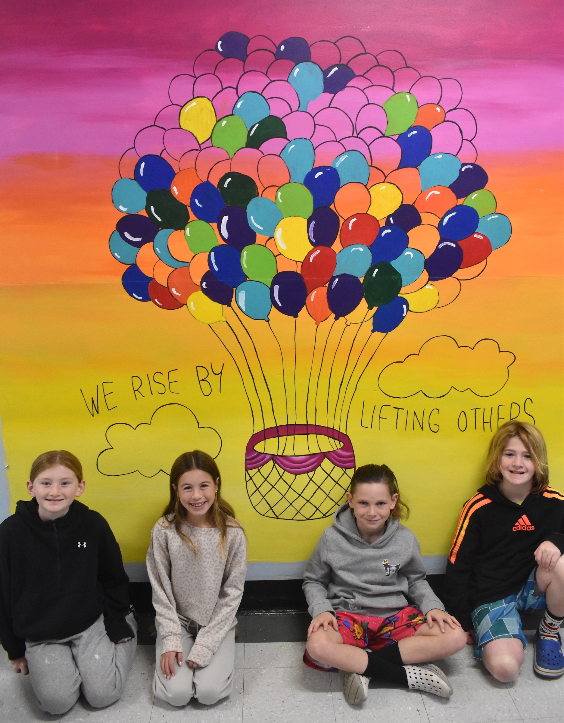 Uplifting mural emerges at Wantagh Elementary School