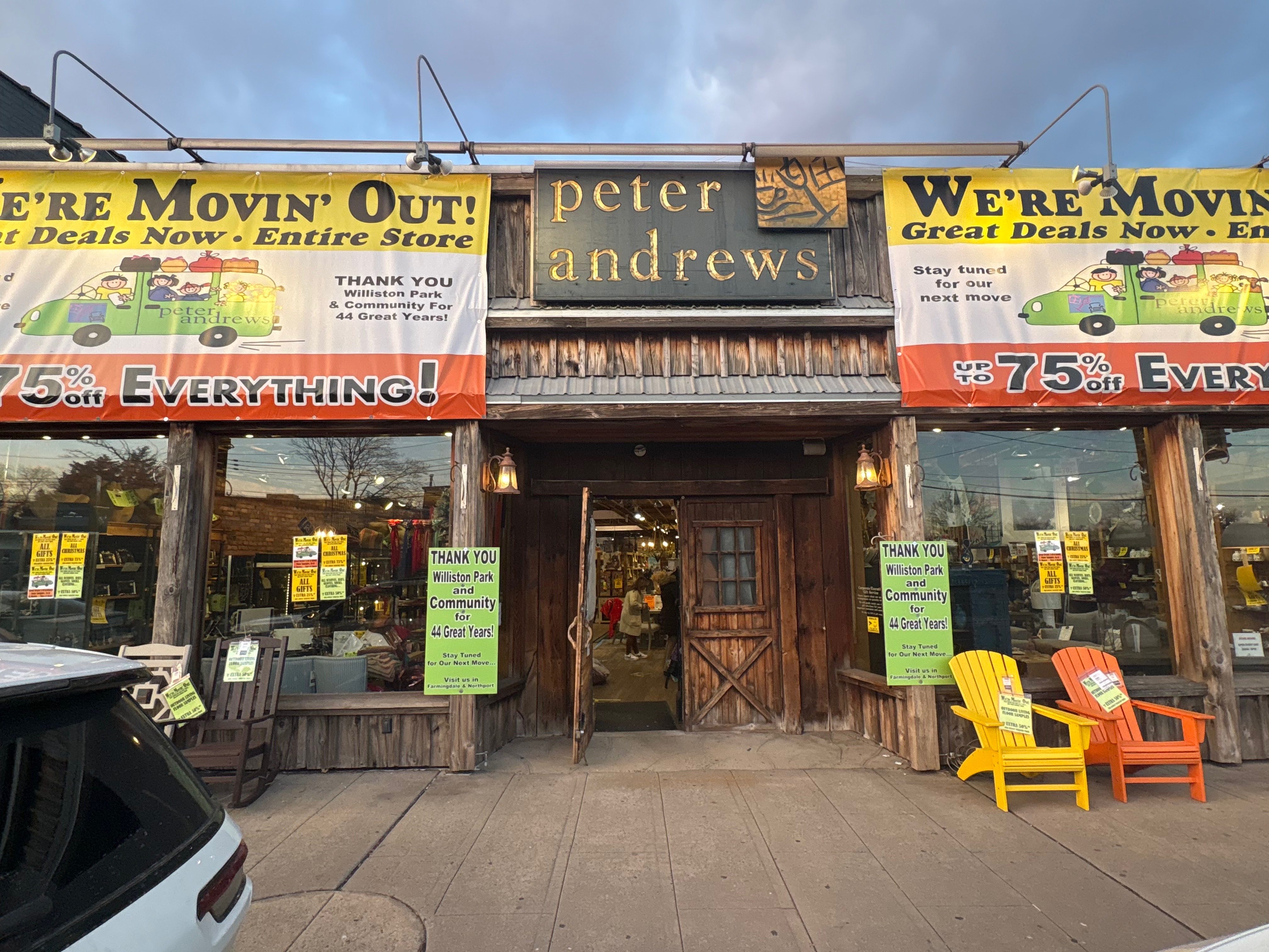 Peter Andrews to close Williston Park location after 44 years