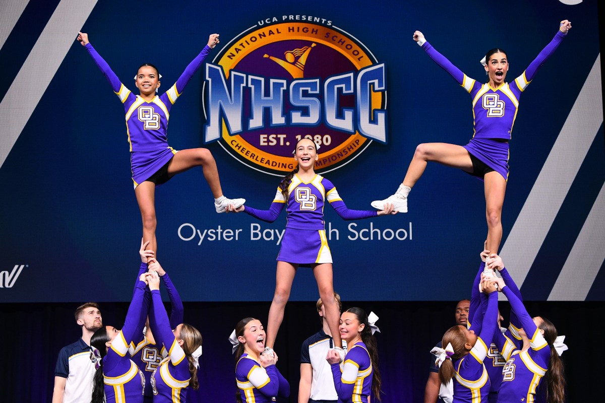 Oyster Bay High School cheer places in semifinals at national championships