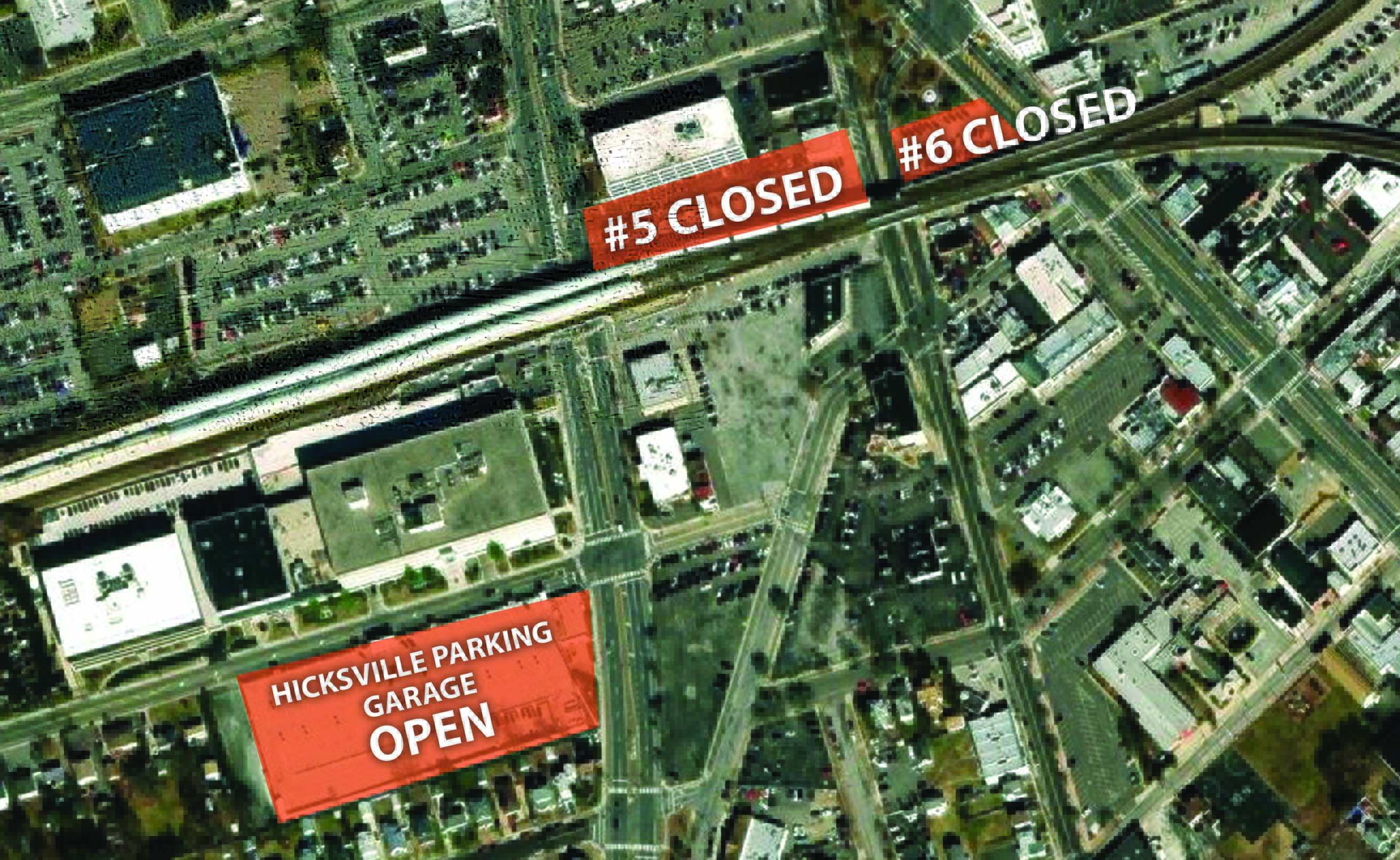 Parking lots closing in Hicksville as revitalization plan continues